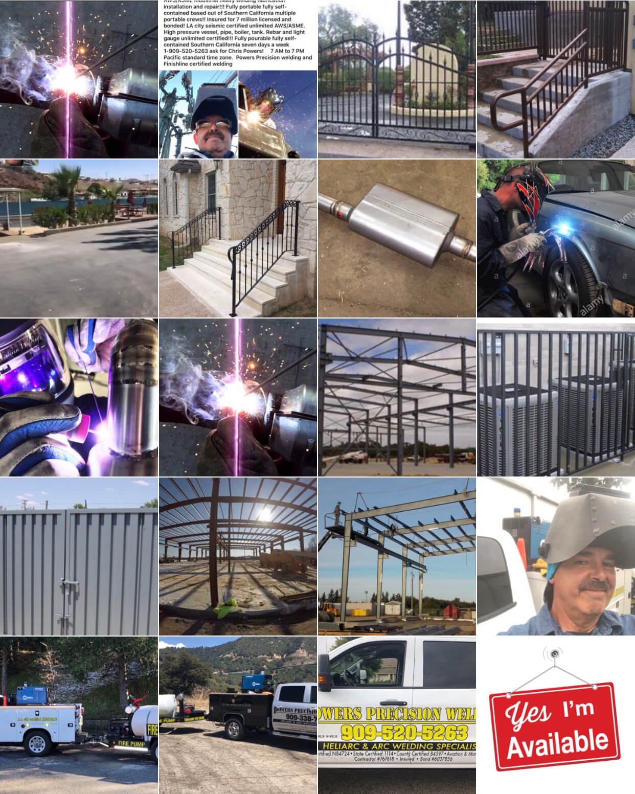 The known Impeccable Welder in Crestline, CA 92325.
